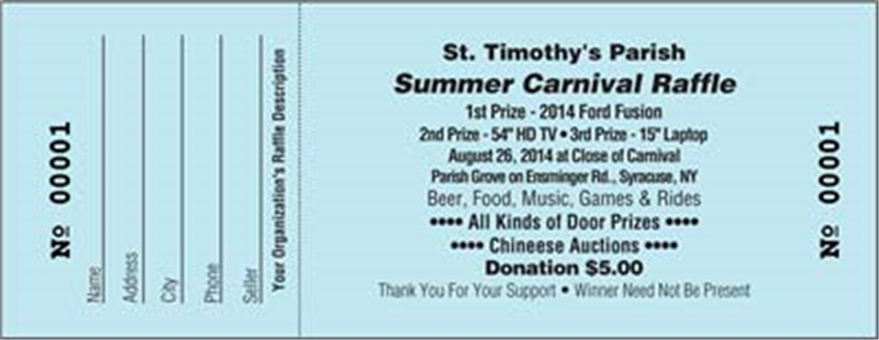 raffle ticket examples